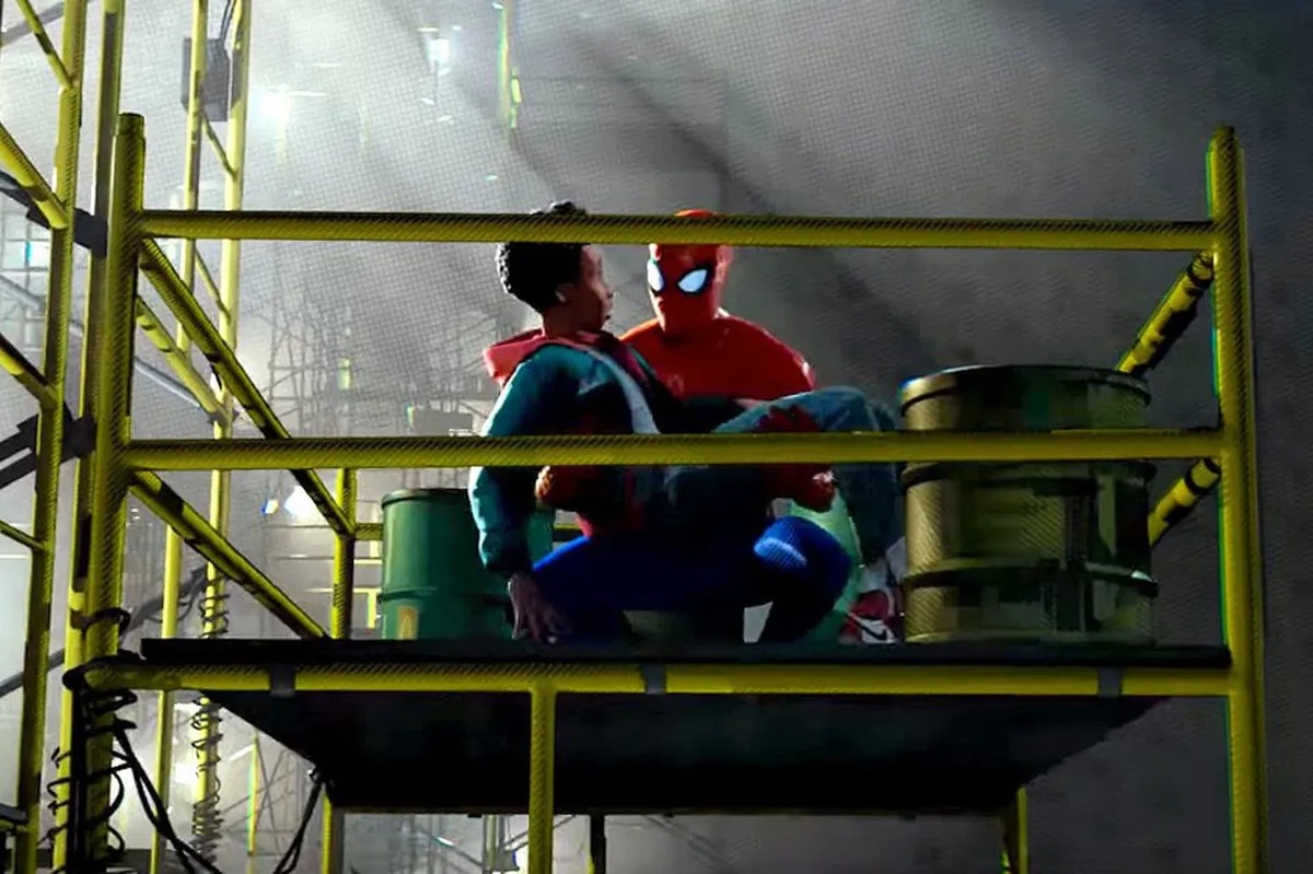 WATCH: Miles Morales meets Peter Parker in 'Spider-Man: Into the Spider ...
