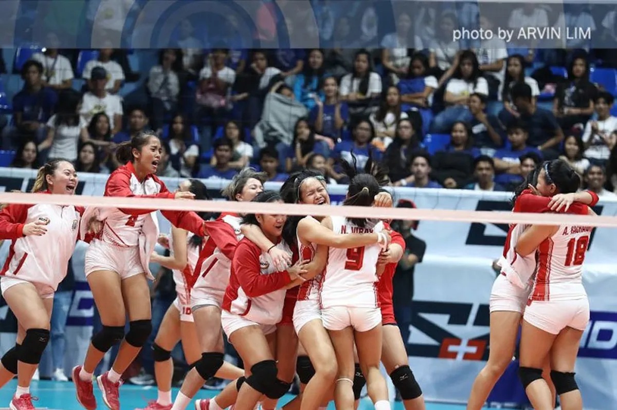 NCAA volleyball: San Beda women make history, book first finals ...