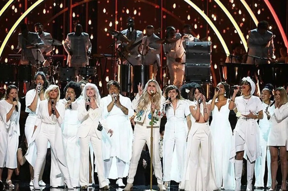 Kesha lets music do talking in powerful Time's Up Grammy performance | ABS-CBN Entertainment