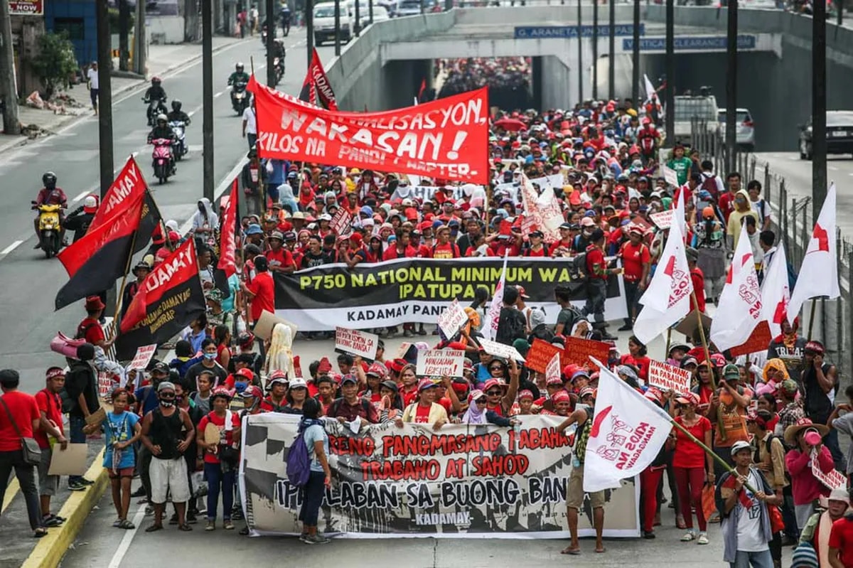 Workers seek salary increase, end of 'endo' in Labor Day protests | ABS ...