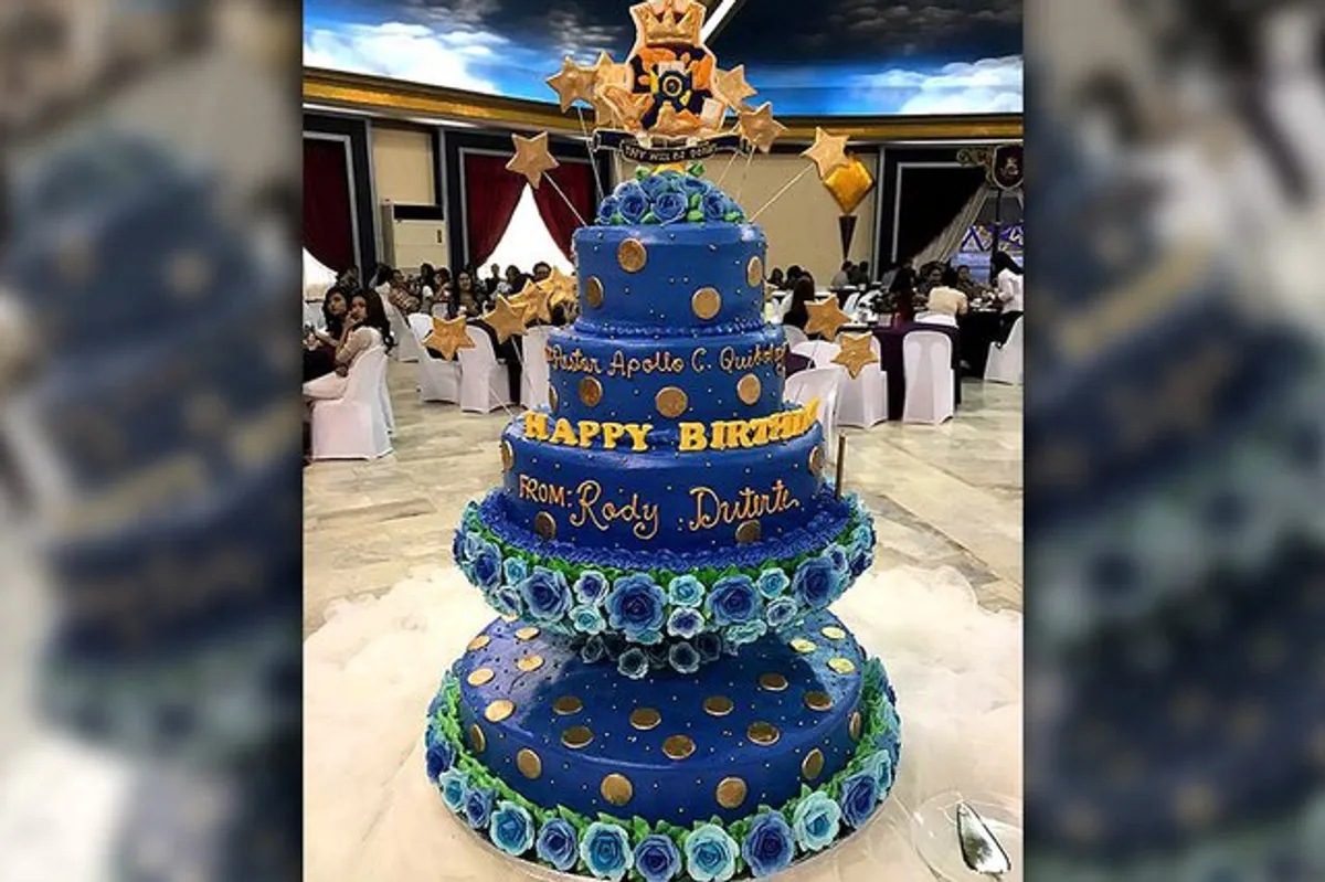 LOOK: Duterte's birthday cake for Quiboloy | ABS-CBN News