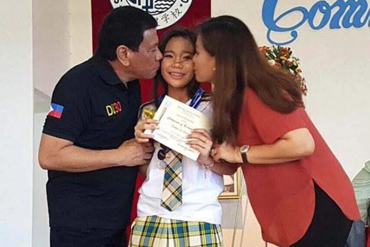 LOOK: Duterte attends daughter Kitty's graduation | ABS-CBN News