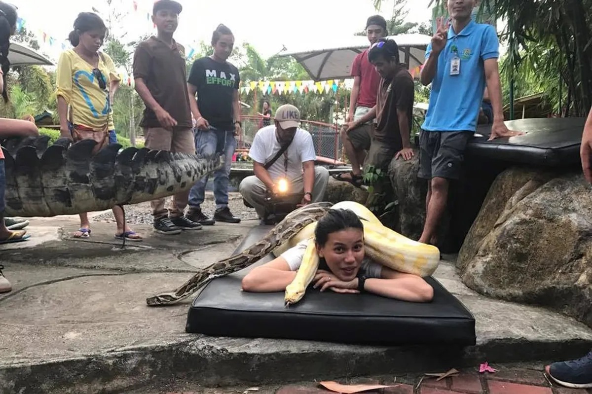 This park in Davao offers snake massage | ABS-CBN News