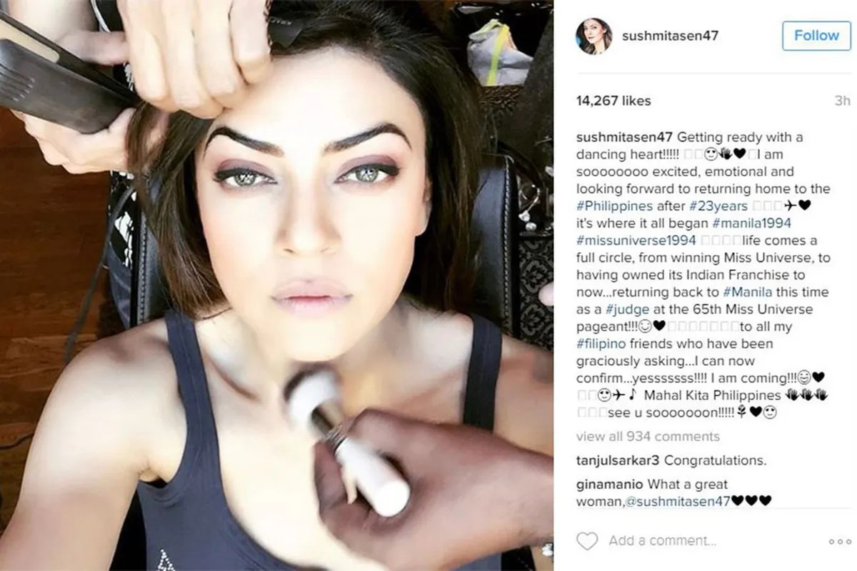 Sushmita Sen to return to Manila as Miss Universe judge | ABS-CBN ...