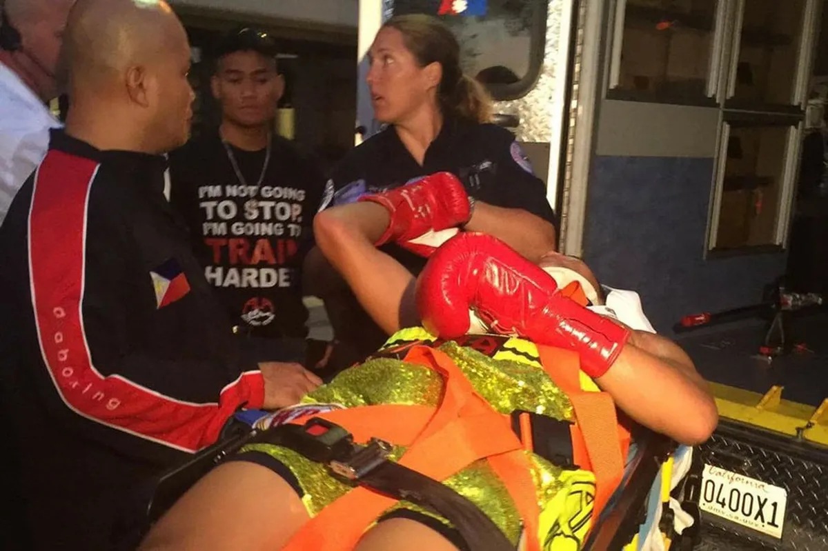 WATCH: Albert Pagara taken out on a stretcher after KO loss | ABS-CBN ...