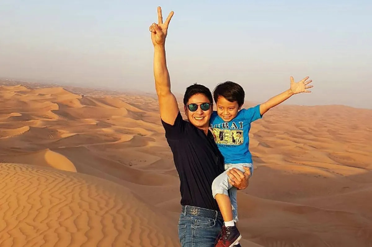 LOOK: Coco, Onyok go on desert safari in Dubai | ABS-CBN Entertainment