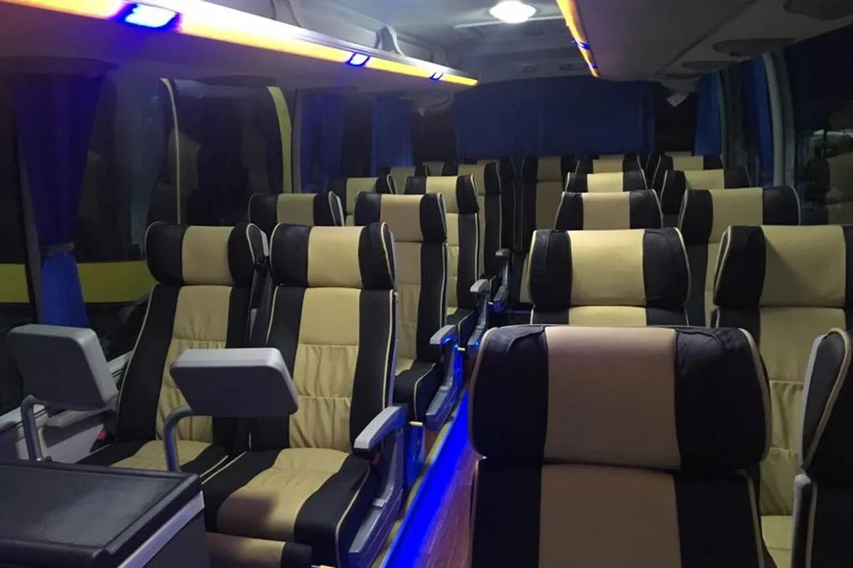 Point-to-point buses with restrooms start plying EDSA | ABS-CBN News