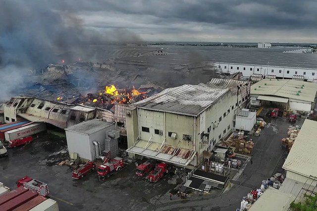 WATCH: Drone video of Cavite factory fire | ABS-CBN News