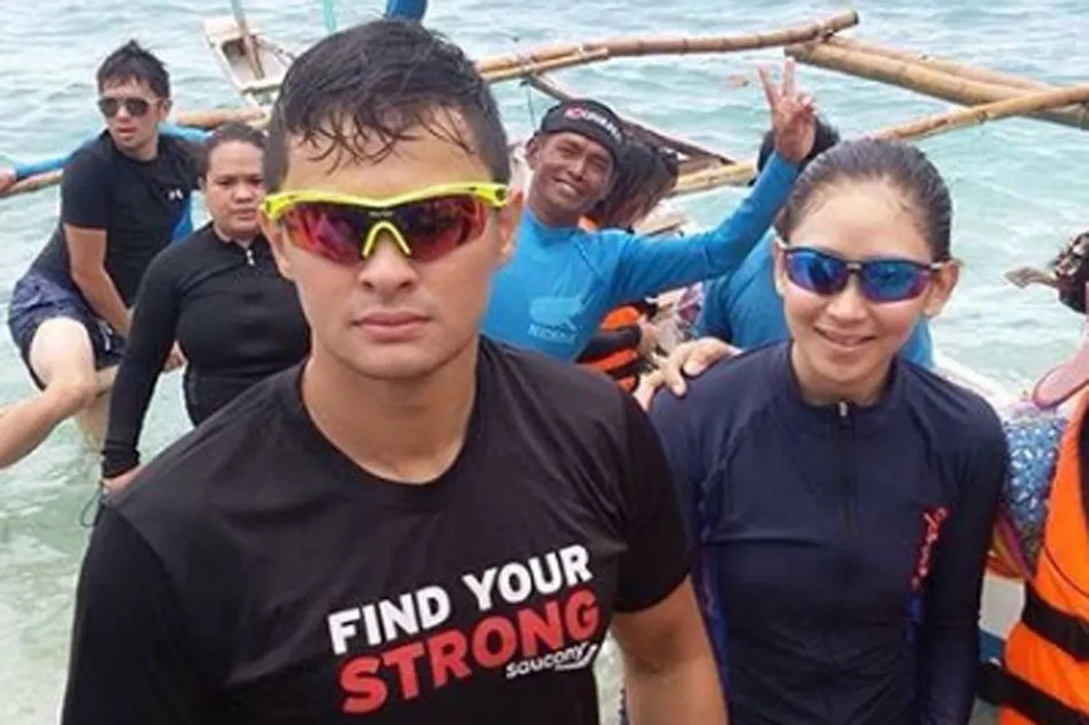 LOOK: Sarah, Matteo go whale shark watching | ABS-CBN Entertainment