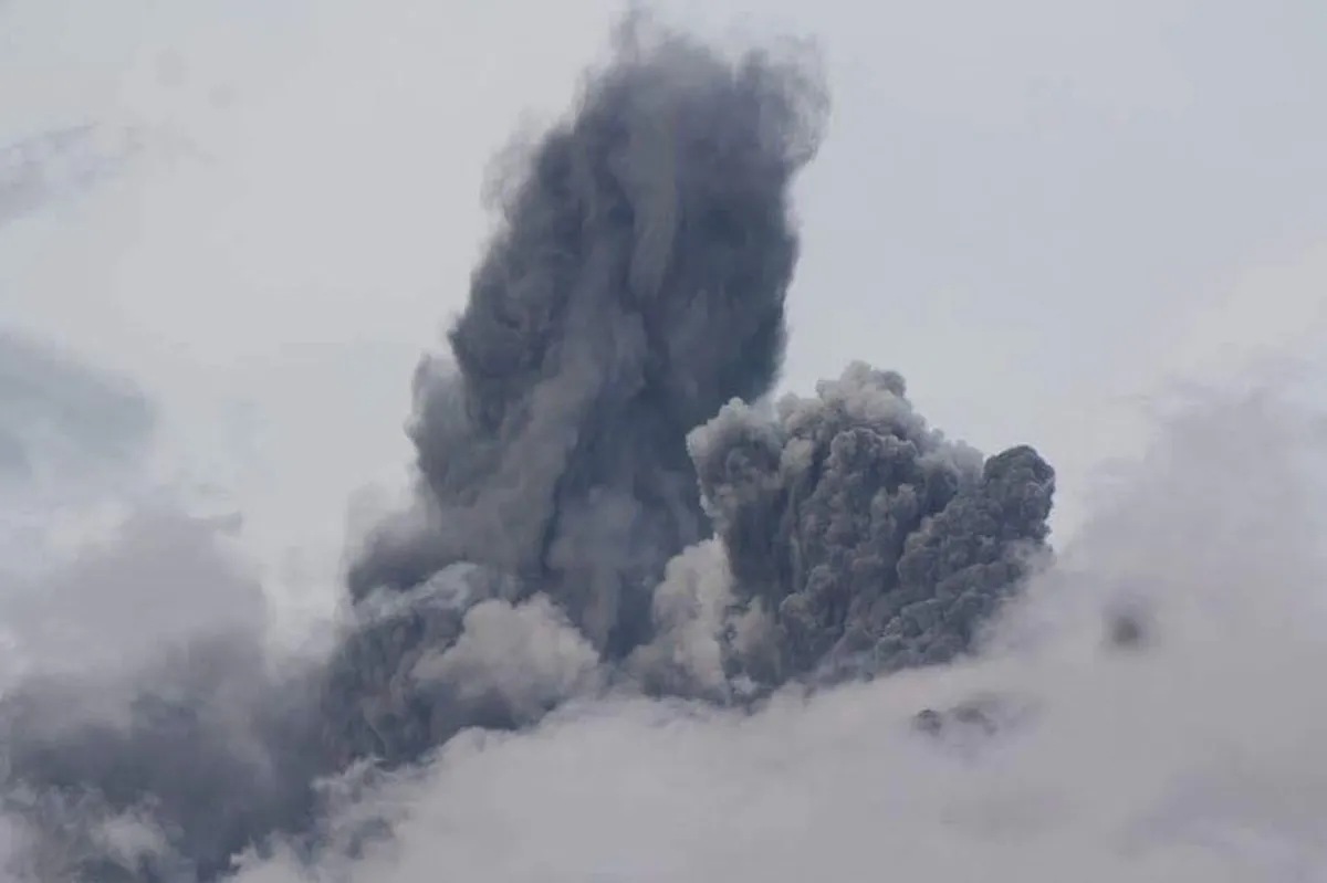 LOOK: Mt. Bulusan spews ash in explosion | ABS-CBN News