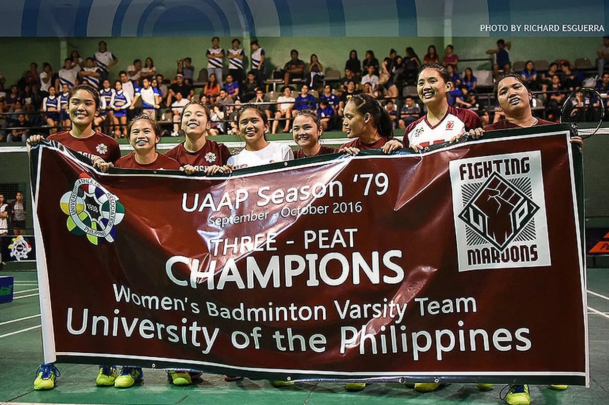Bulldogs, Lady Maroons complete 3-peat in UAAP badminton | ABS-CBN Sports