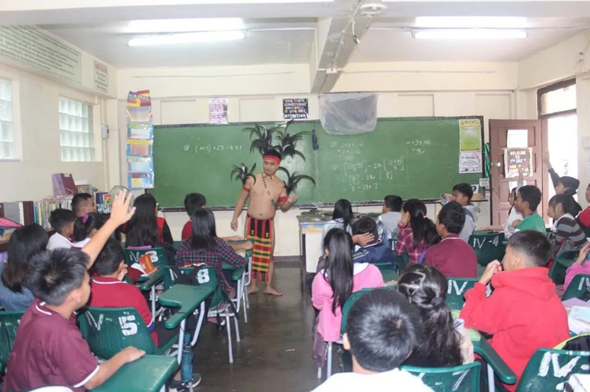 LOOK: Baguio teachers wear 'bahag' while teaching | ABS-CBN News