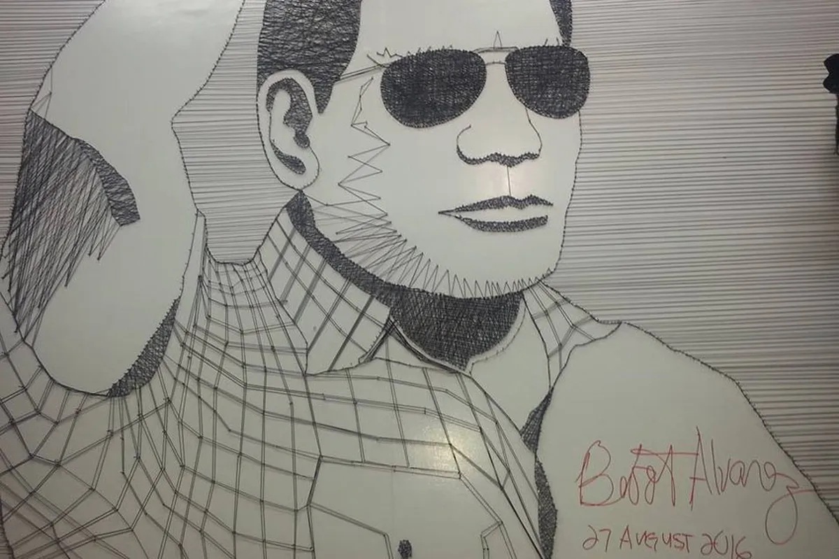 LOOK: Duterte inspires artwork made of nails, fishnet | ABS-CBN News