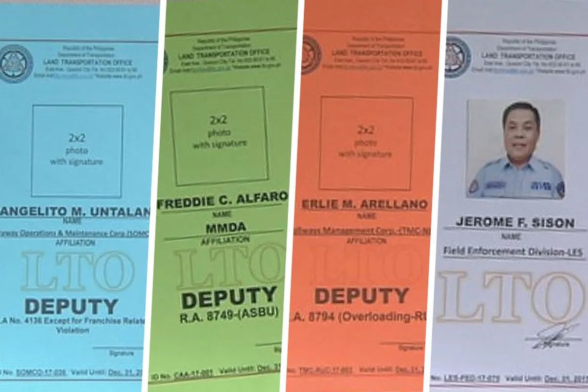 LTO color-codes traffic deputies’ IDs to show scope of duties | ABS-CBN ...
