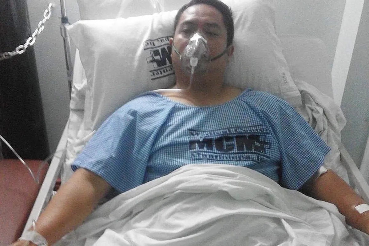 LOOK: Jaybee Sebastian in hospital after 'riot' | ABS-CBN News