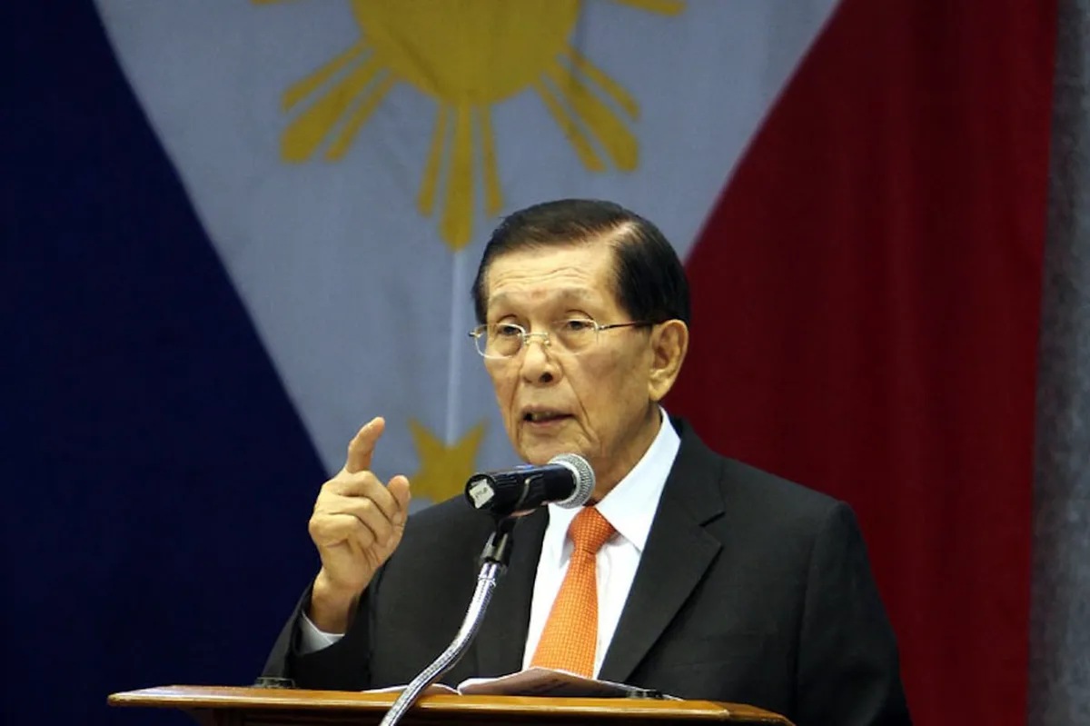 Enrile backs Marcos burial at Libingan ng mga Bayani | ABS-CBN News