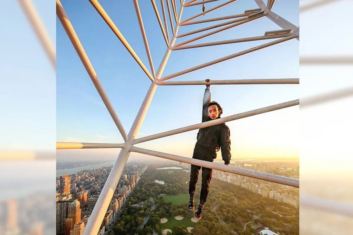 Fil-Am daredevil scales unfinished NYC high-rise | ABS-CBN