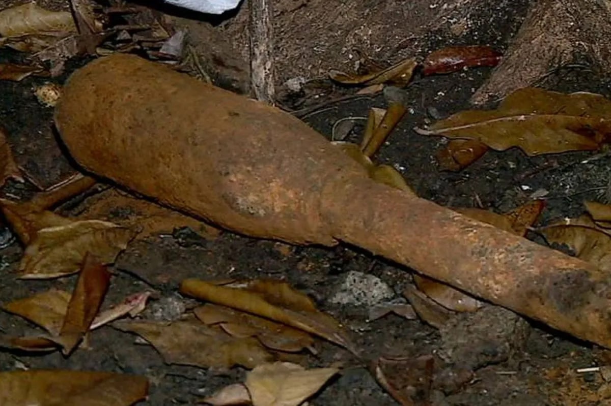 Vintage bomb unearthed in Puerto Princesa construction site | ABS-CBN News Vintage bomb unearthed in Puerto Princesa construction site | ABS-CBN News