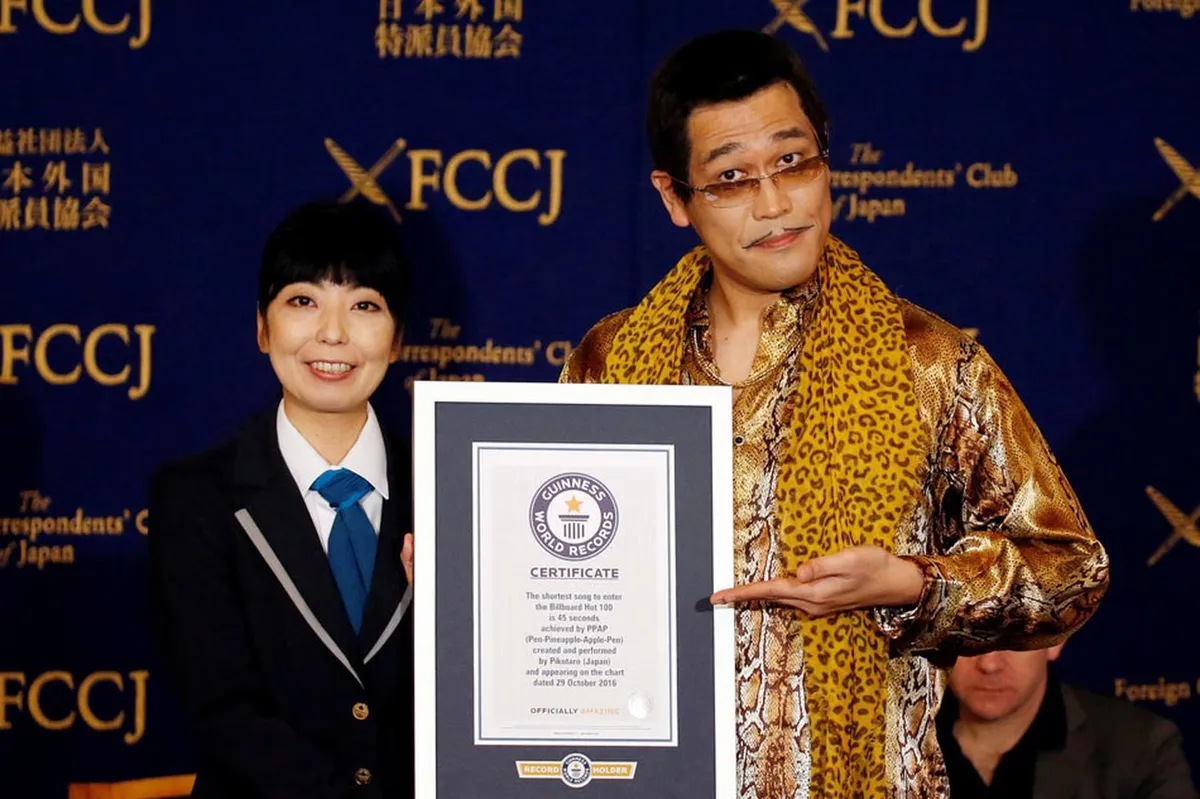 'Pen-Pineapple-Apple-Pen' sets Guinness world record | ABS-CBN News