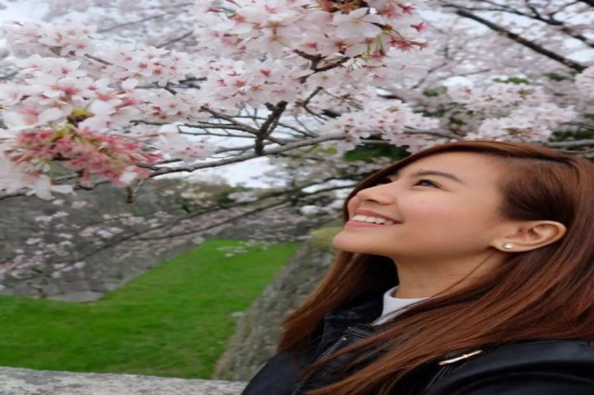 LOOK: Miles Ocampo blooms amid Japan's cherry blossoms | ABS-CBN
