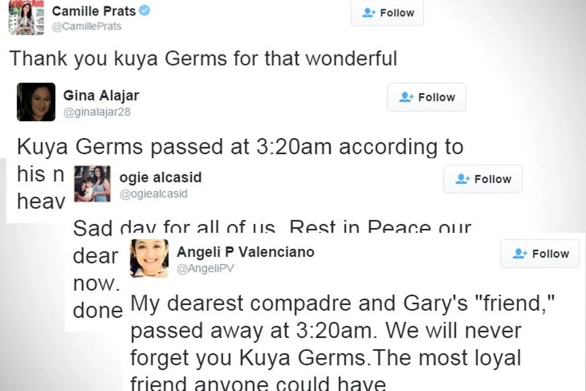 That was entertainment: Tributes pour in for Kuya Germs | ABS-CBN ...