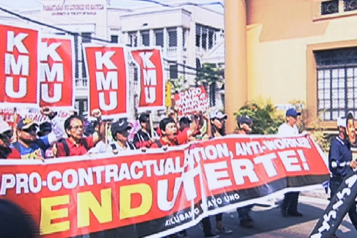 Labor groups demand abolition of contractualization | ABS-CBN News