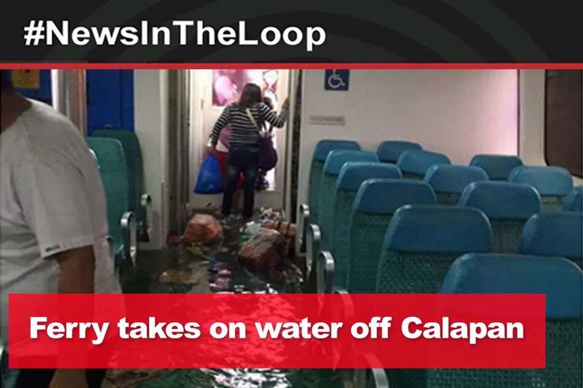 In the loop: Ferry takes on water off Calapan | ABS-CBN News