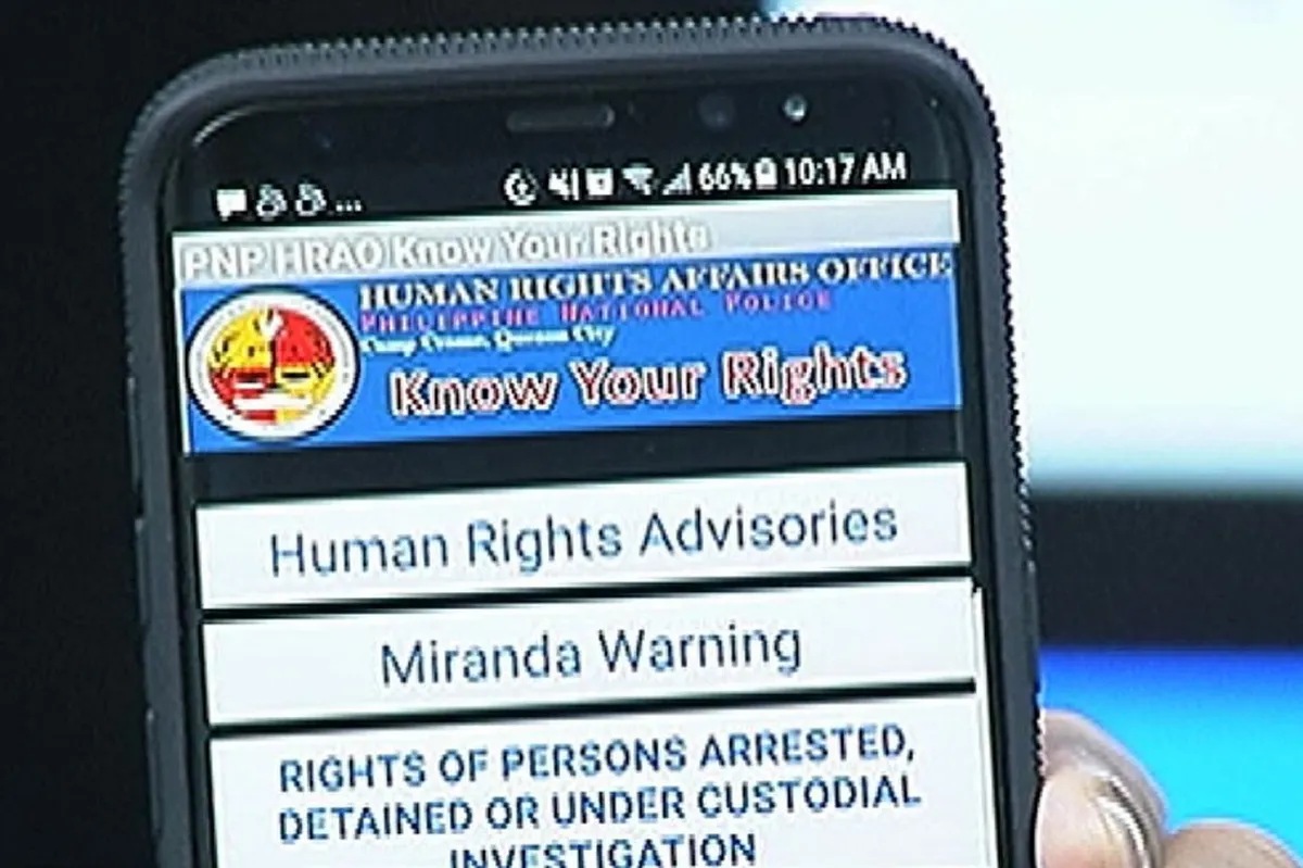 'Know Your Rights' app, inayos ng PNP matapos binatikos ng netizens ...