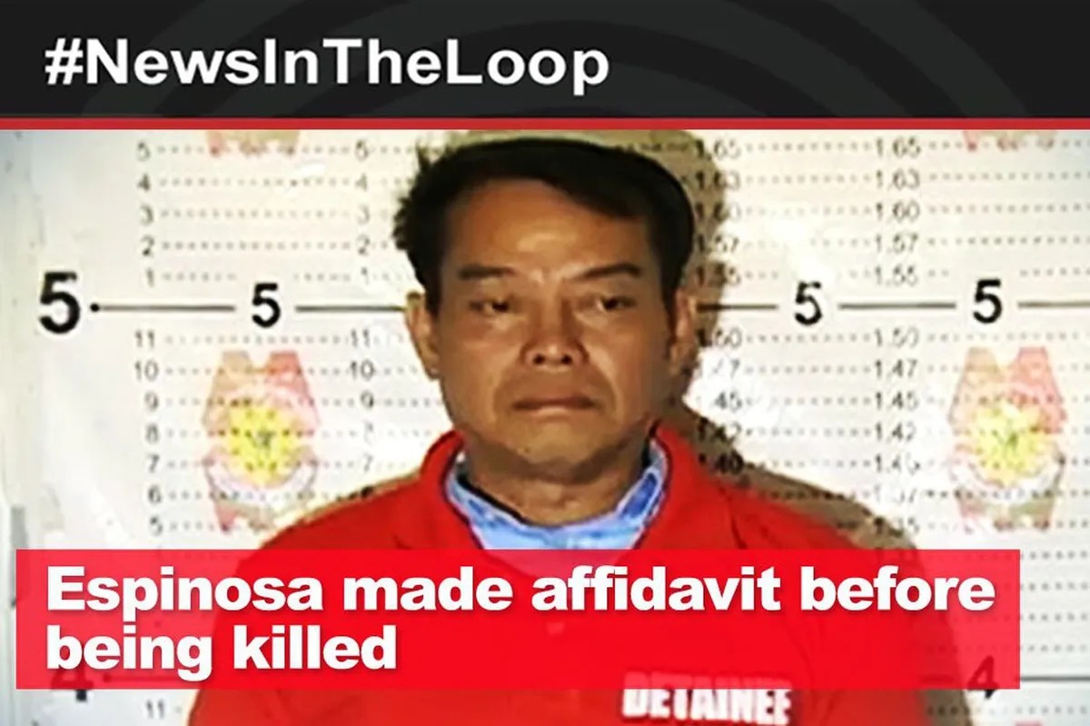 In the Loop: Espinosa's drug affidavit | ABS-CBN News