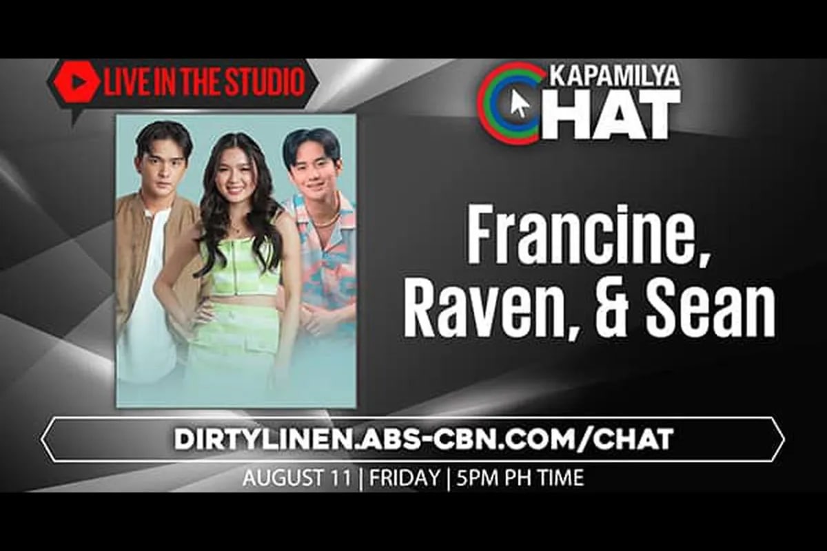 Kapamilya Chat with Francine Diaz, Raven Rigor, Sean Tristan for “Dirty Linen” | ABS-CBN ...