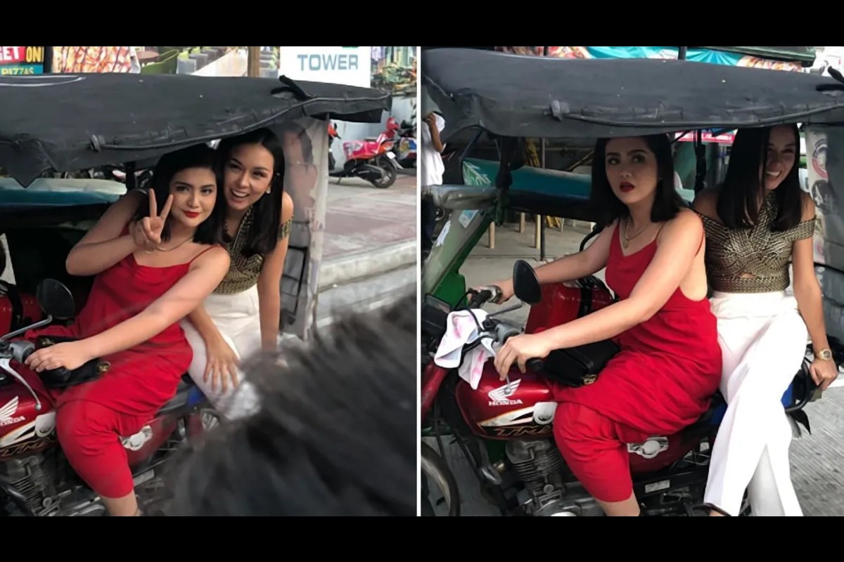 Daniela Mondragon and Romina Mondragon spotted riding a tricycle | ABS ...