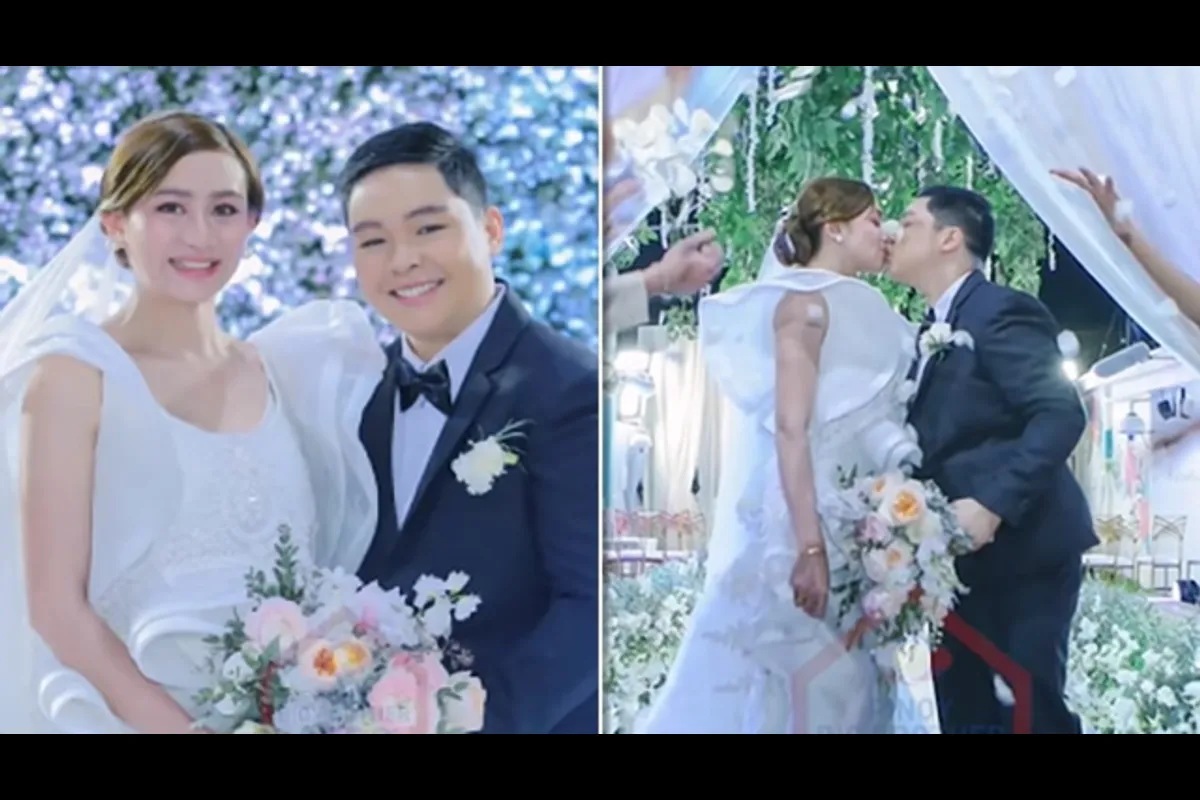 Transgender mom Mitch Talao marries partner Dudz Ibañez inside the PBB ...