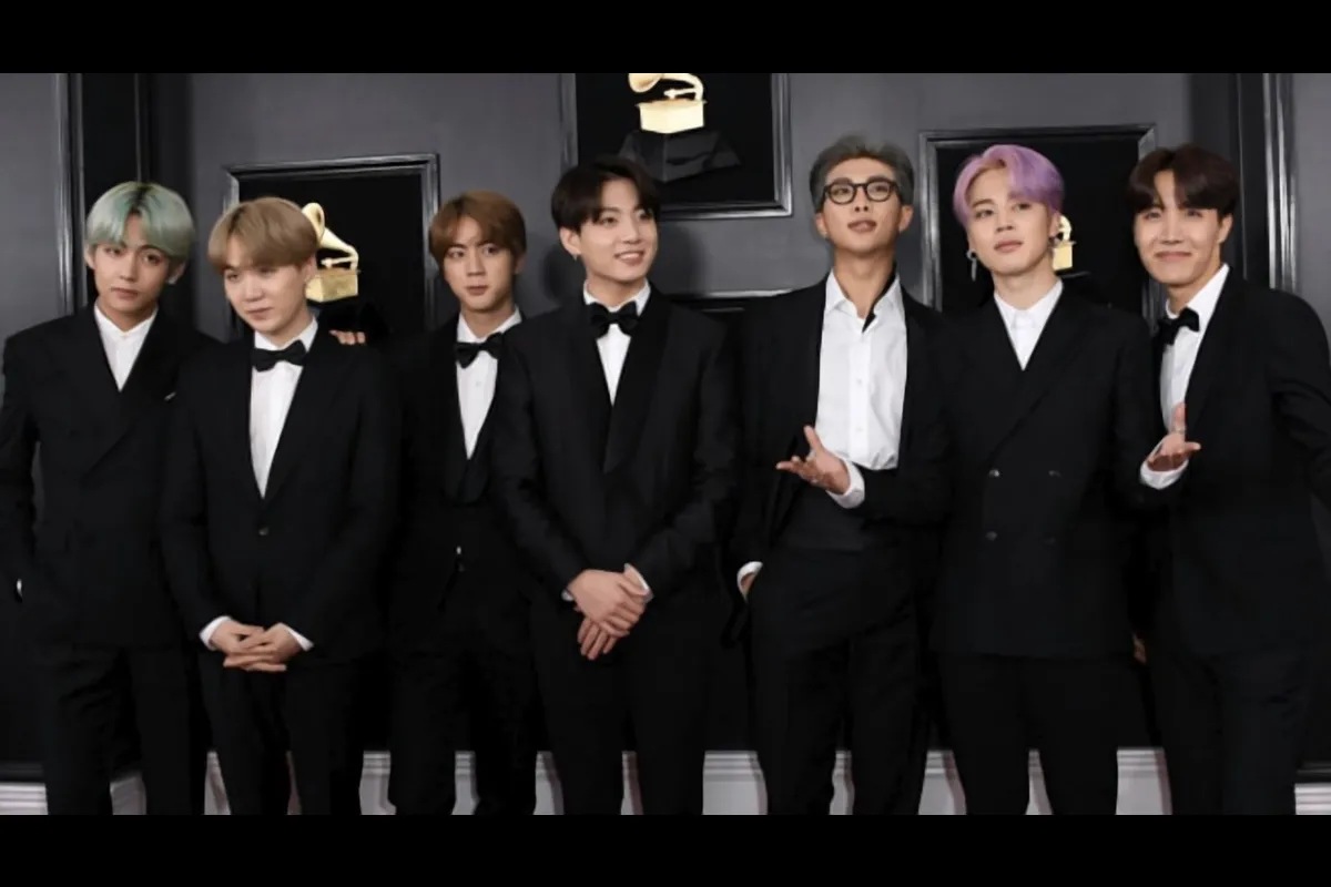 BTS steals spotlight as the first K-pop presenters at the Grammys | ABS ...