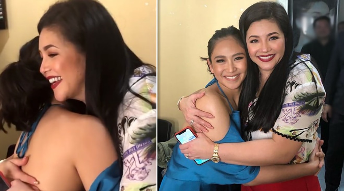 Regine Velasquez receives warm hug from Sarah Geronimo at her ABS-CBN ...