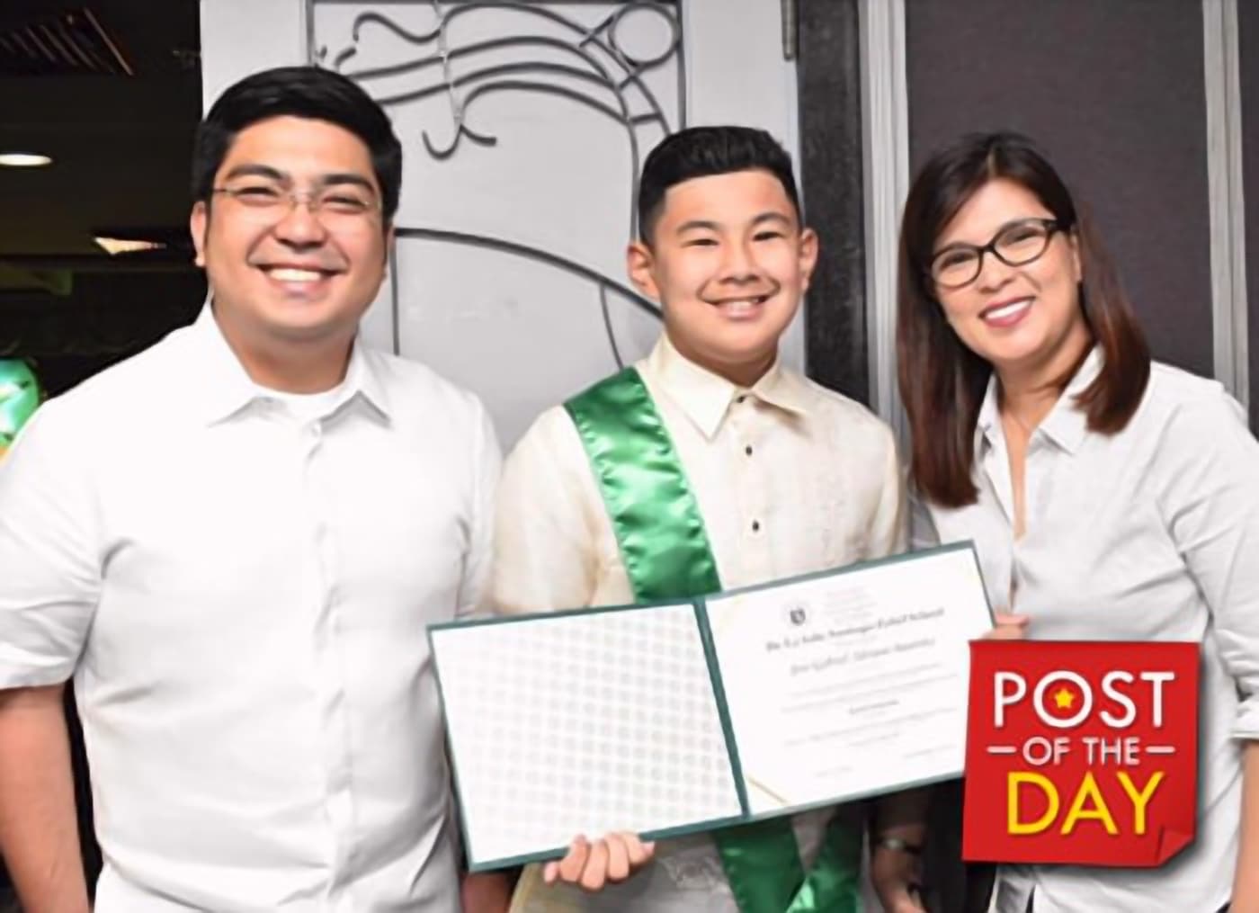 Jolo Revilla’s son with Rosanna Roces’ daughter graduates from grade ...