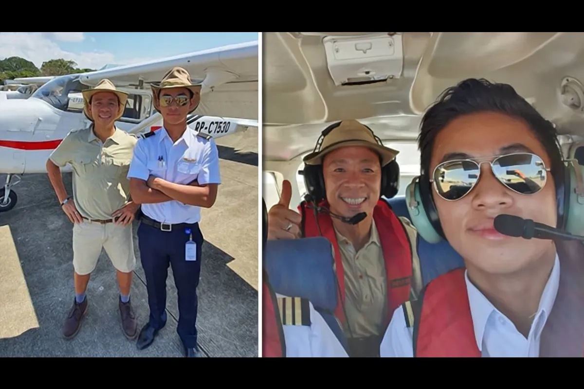Proud dad! Kim Atienza takes first flight with son as his pilot | ABS ...