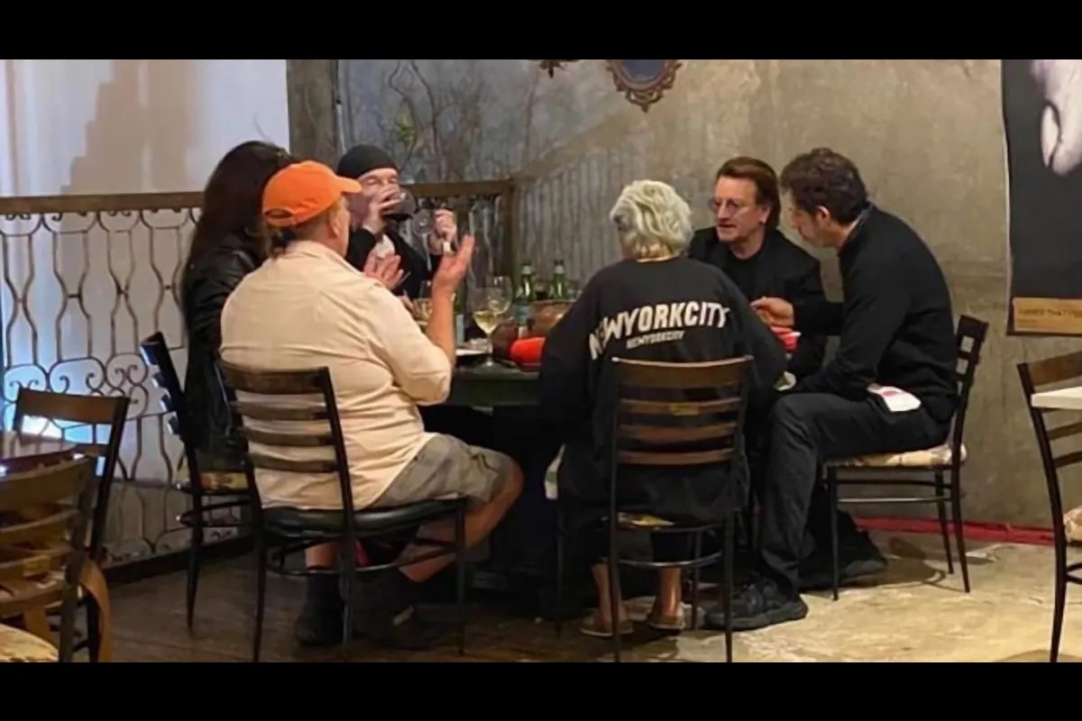 LOOK: U2’s Bono, The Edge spotted dining in Makati | ABS-CBN Entertainment