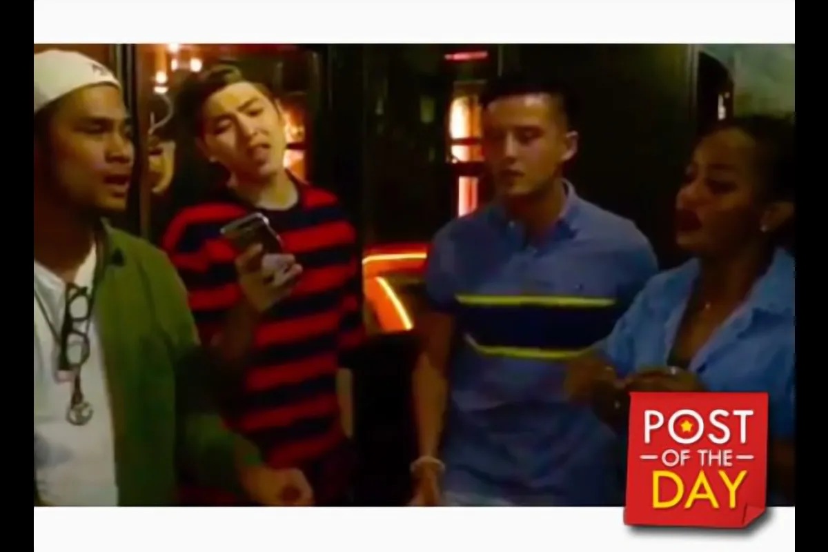 Bugoy Drilon sings with former PDA scholars Hansen Nichols and Liezel ...