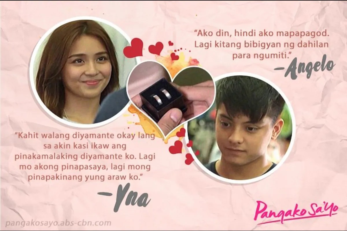 PSY Love Quotes: Kiligin sa pangako ng pag-ibig nina Angelo & Yna at ...