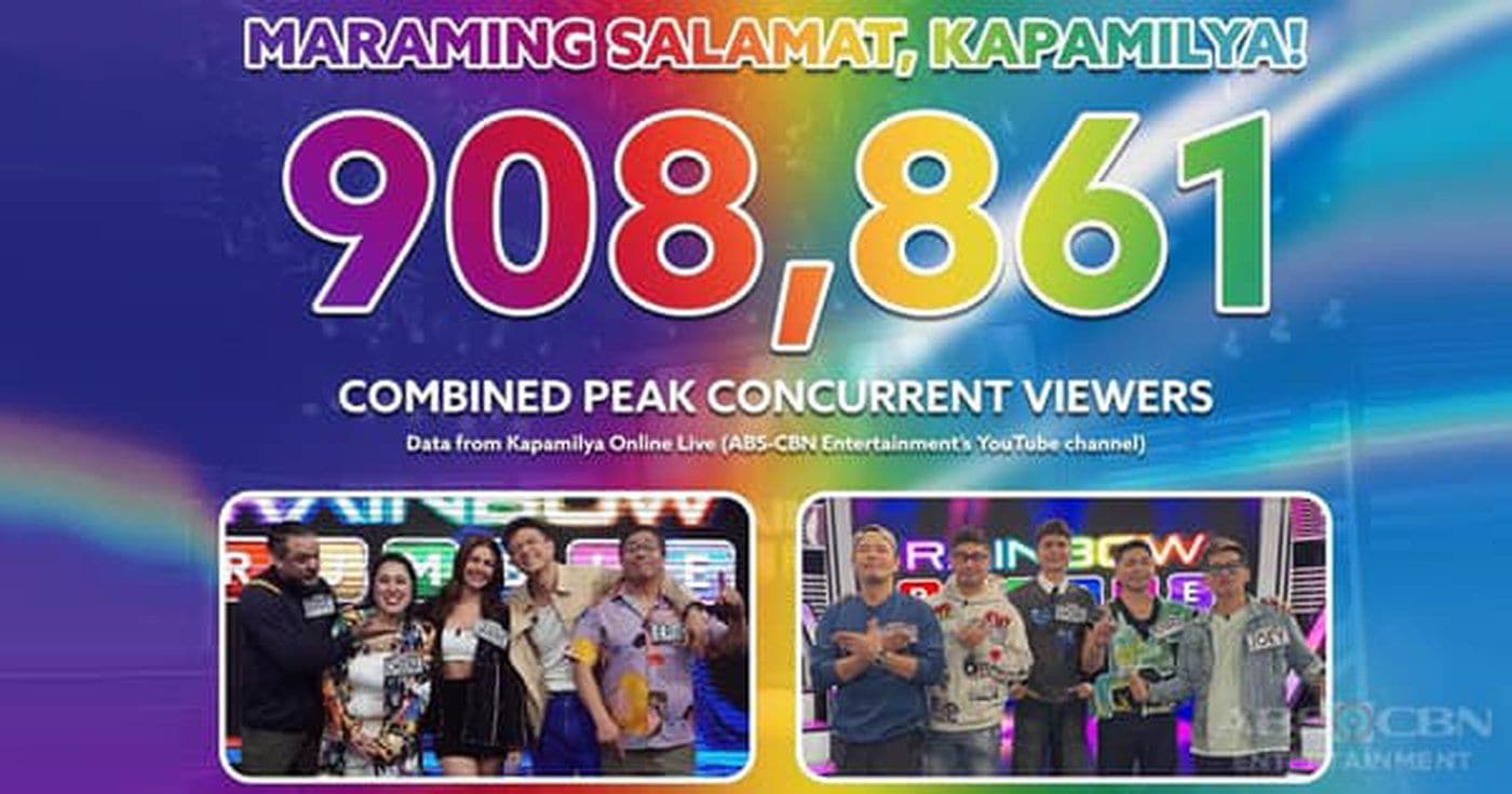 “Rainbow Rumble” nakakuha ng mahigit 908K online viewers | ABS-CBN ...
