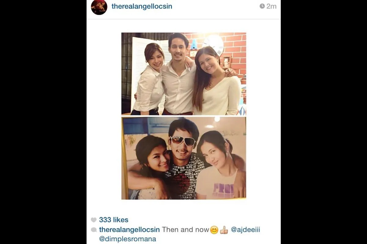 Then and now photo of Angel, Dimples and AJ | ABS-CBN Entertainment