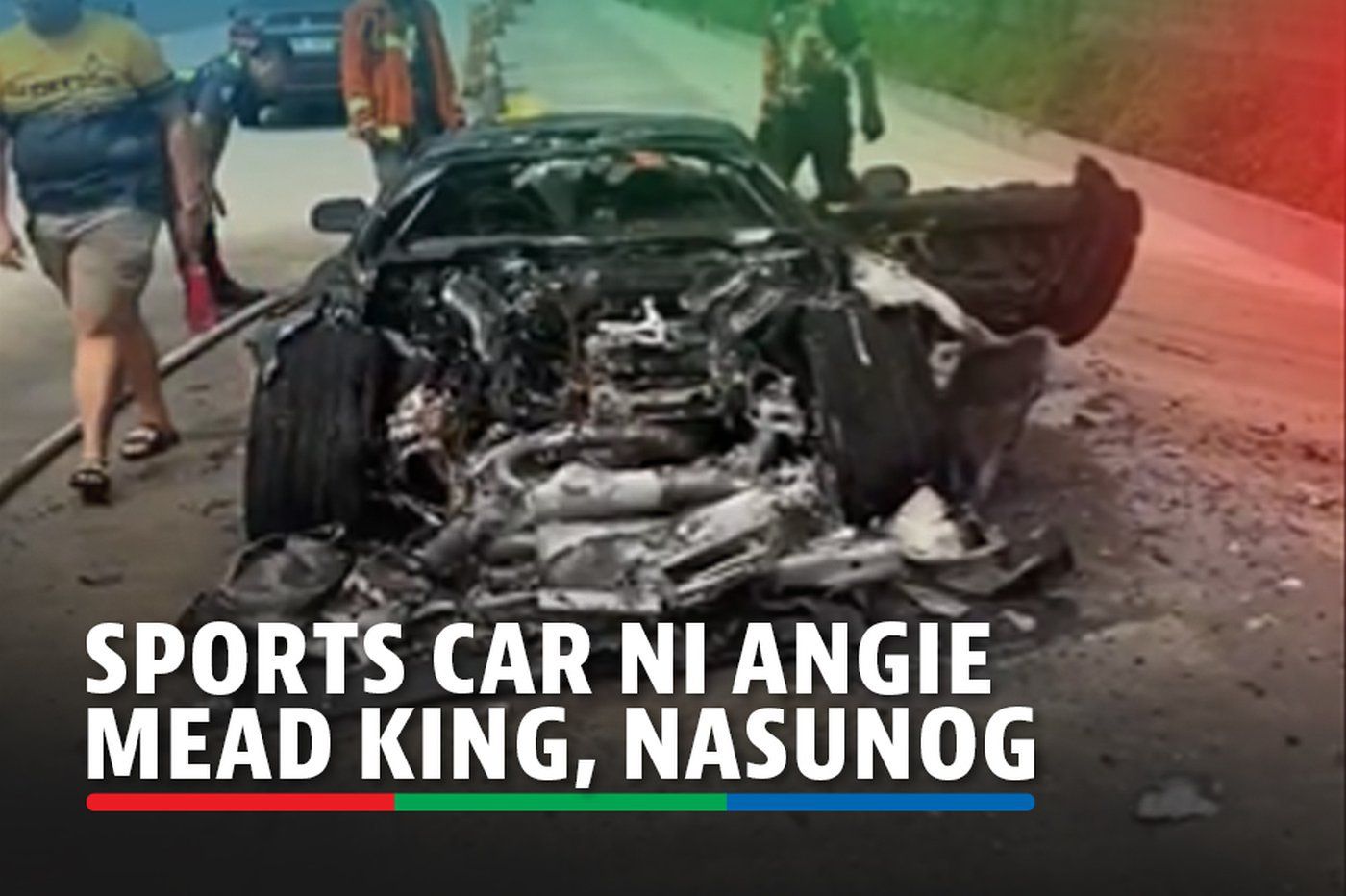 Sports car ni Angie Mead King, nasunog sa SLEX | ABS-CBN News