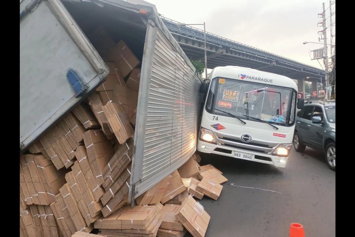Modern jeep nadaganan ng tumagilid na truck sa SLEX; estudyante sugatan ...