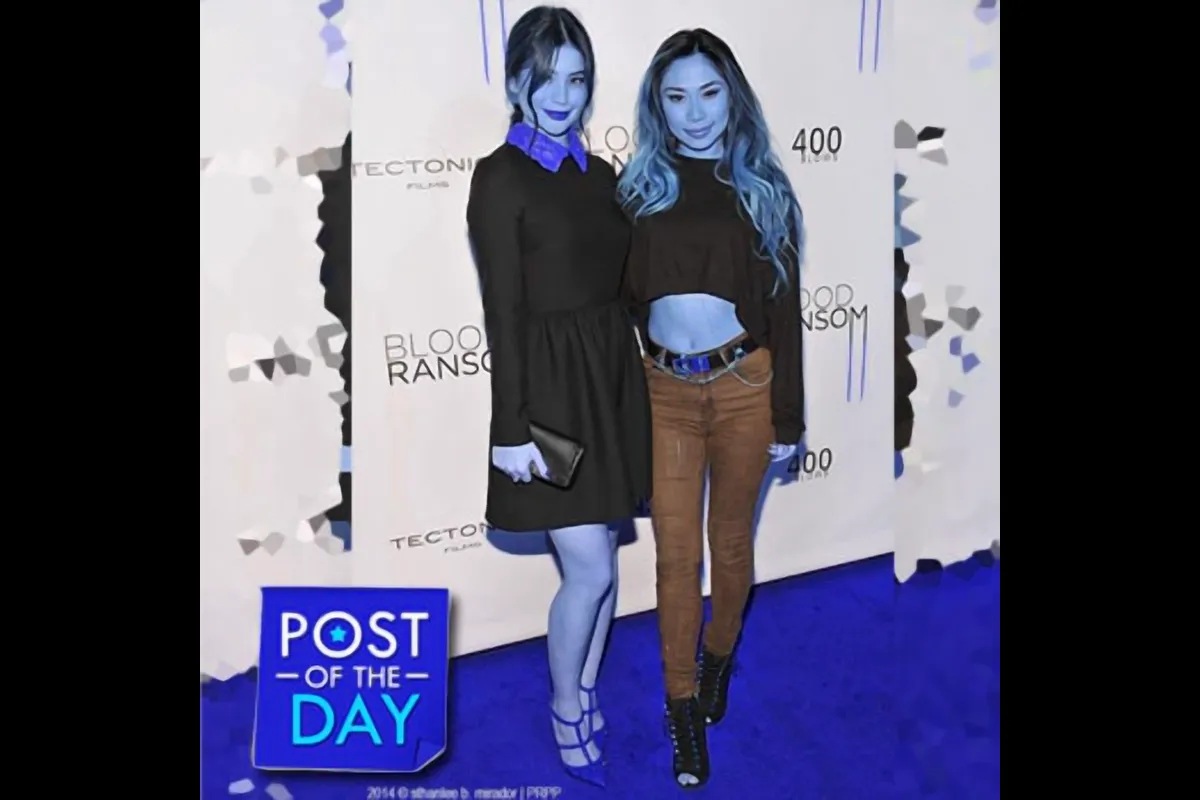 Anne Curtis with Jessica Sanchez at the Blood Ramson Hollywood Premiere ...