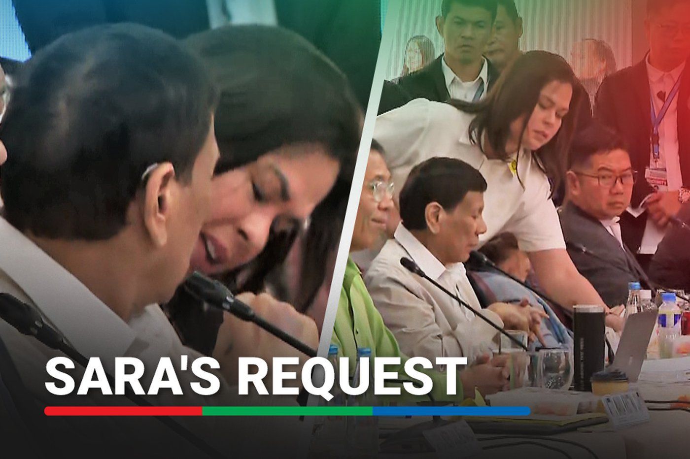 Time to rest? Concerned Sara checks on Digong as marathon hearing reaches late night | ABS-CBN News