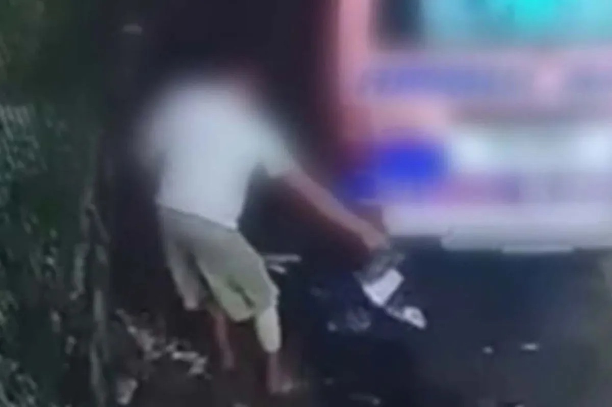 Pagtangay sa motorsiklo ng lalaki huli sa CCTV; katwiran ng suspek itinabi niya lang ang motor ...