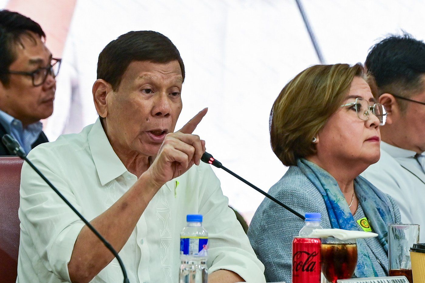 Duterte sits beside De Lima at House quad comm inquiry | ABS-CBN News