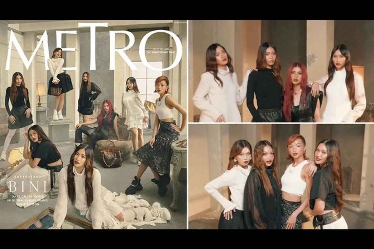 BINI lands the cover of Metro Magazine’s 35th anniversary issue | ABS ...