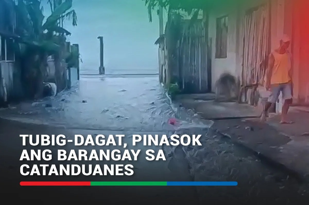 Tubig-dagat, pinasok ang barangay sa Catanduanes | ABS-CBN News