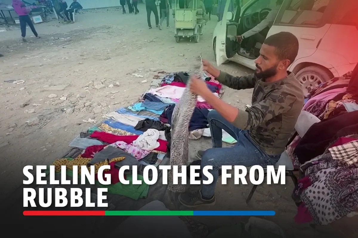 Desperate for cash, Gazans sell clothes plucked from rubble | ABS-CBN News